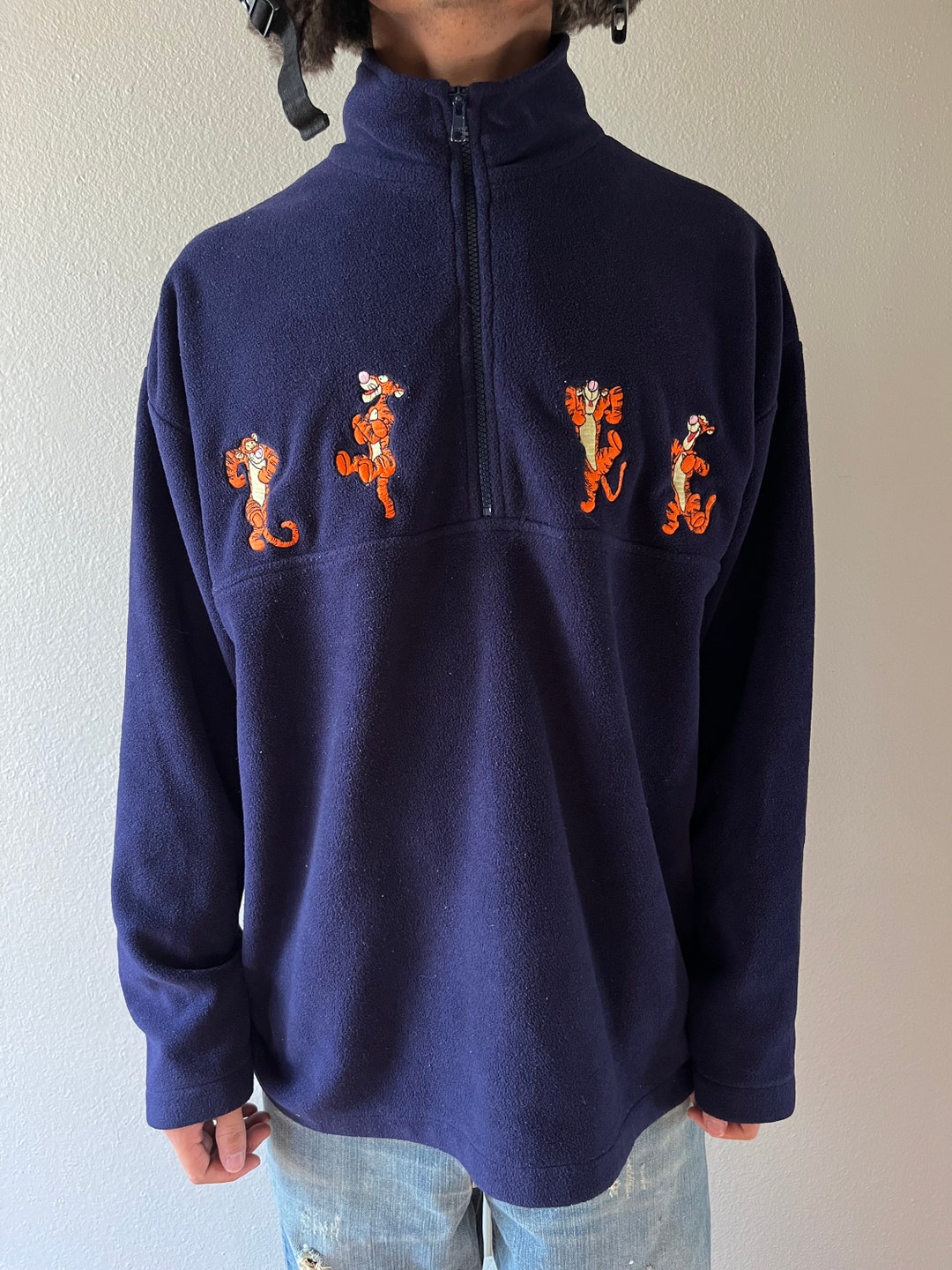 Vintage Tigger Fleece Half Zip Jacket - Etsy