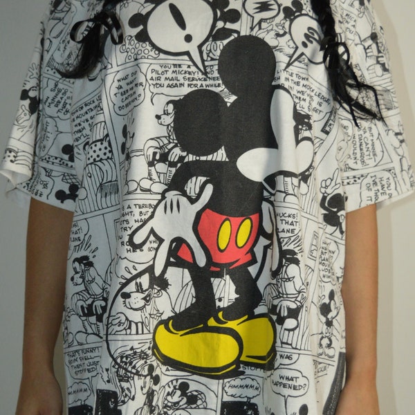 Mickey All Over Print Shirt - Etsy