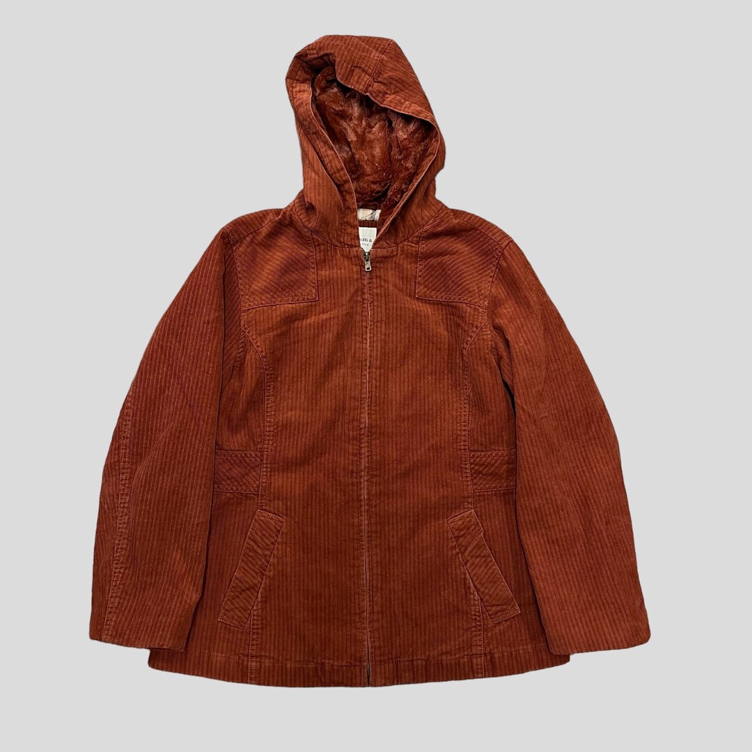 Vintage Burnt Orange Corduroy Jacket - Etsy