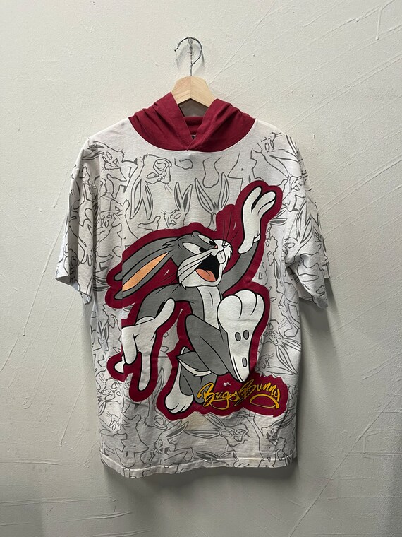 Faded Glory Bugs Bunny Embroidered Button Down Shirt … - Gem