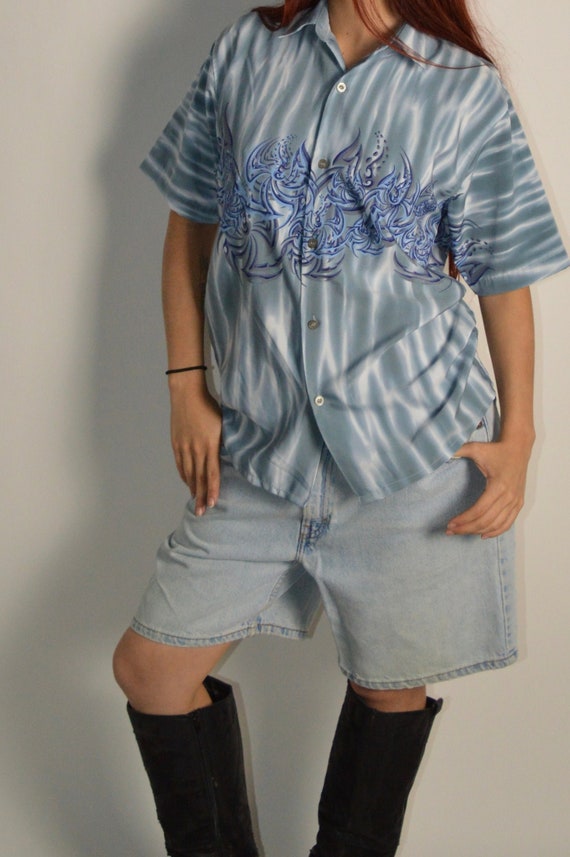 Y2k vintage button up - Gem