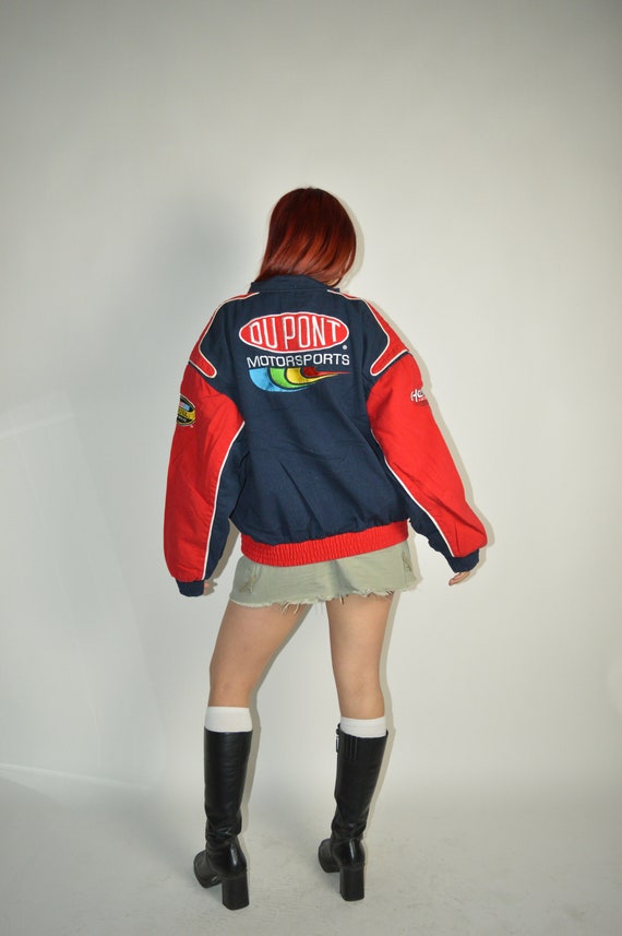 Vintage Dupont NASCAR Racing Jacket Flames | vintage … - Gem