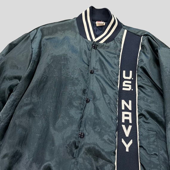 Vintage US Navy Satin Jacket - Gem