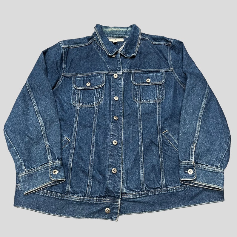 Reworked Tommy Hilfiger AC/DC Denim Jacket - Etsy