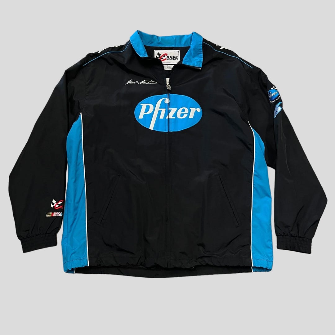 Vintage Pfizer Racing Windbreaker - Etsy