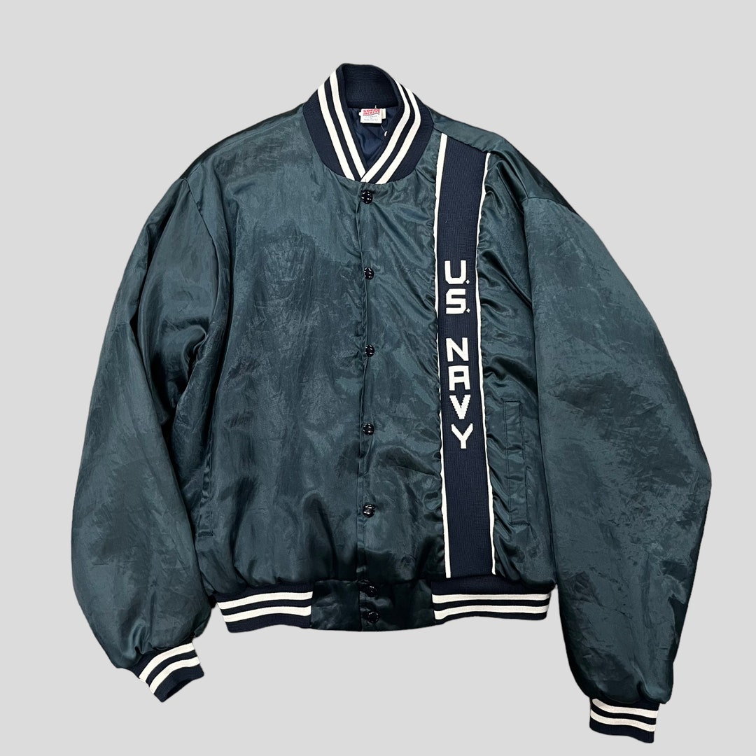 Vintage US Navy Satin Jacket - Etsy