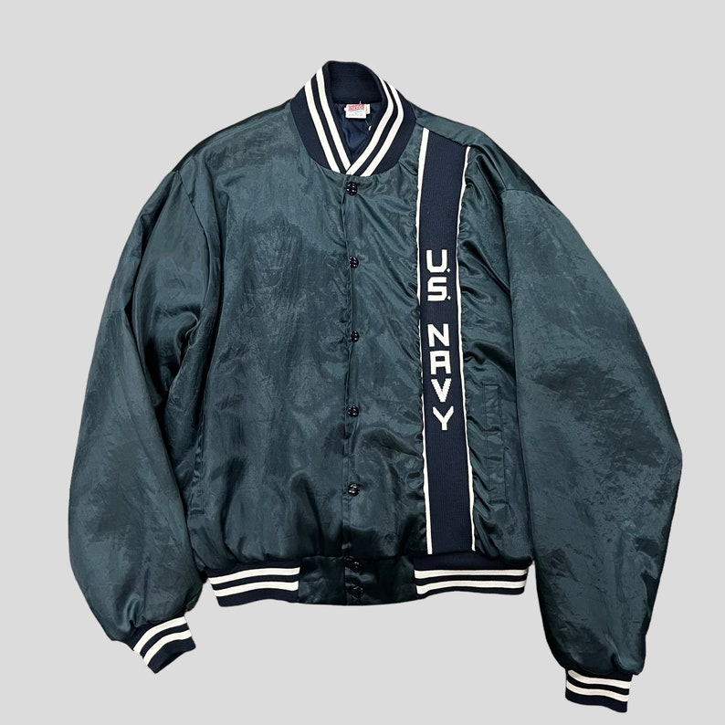 Vintage US Navy Satin Jacket - Etsy