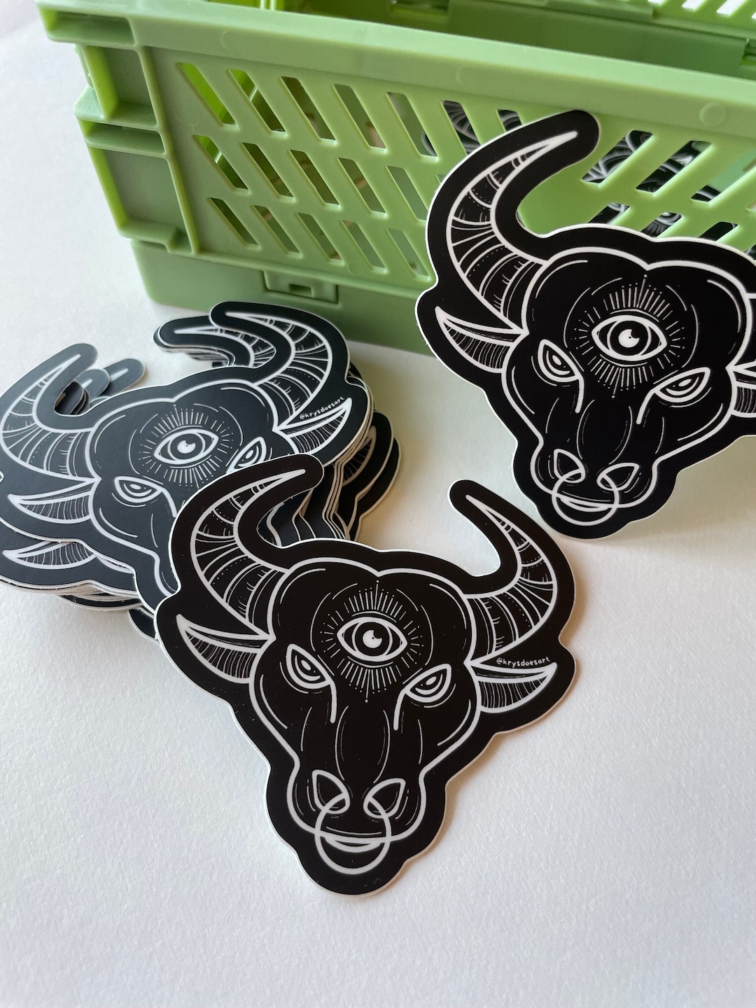Third Eye Taurus Bull Sticker - Etsy