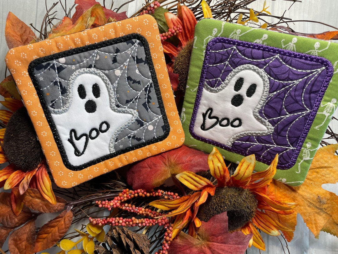 Halloween Ghost Mug Rugs - Etsy