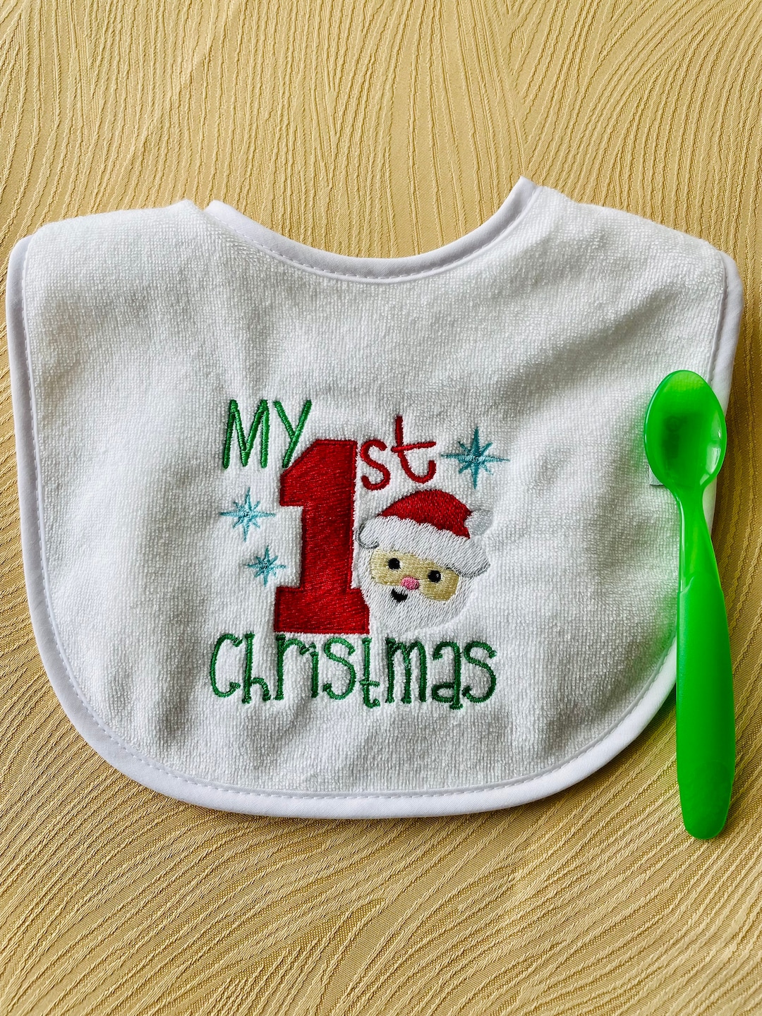 My First Holiday Bibs - Etsy