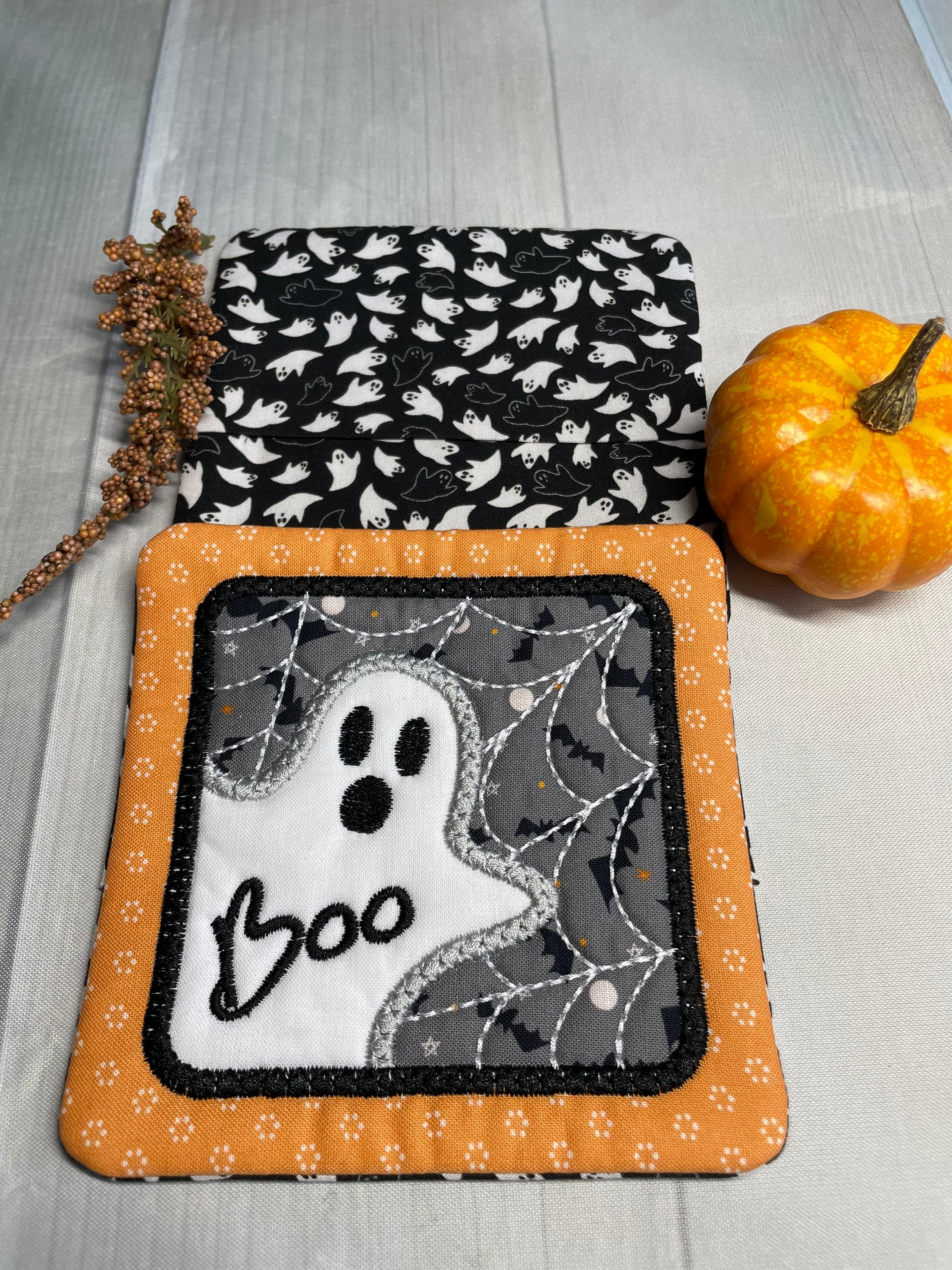 Halloween Ghost Mug Rugs - Etsy