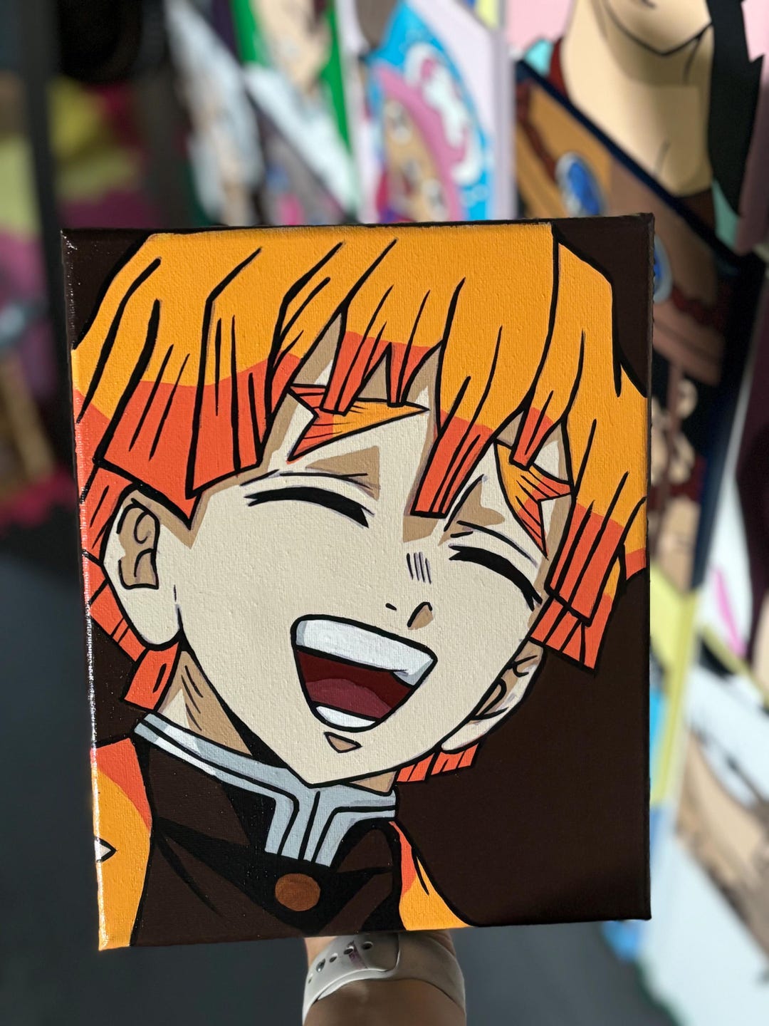 Zenitsu - Demon Slayer Painting - Etsy