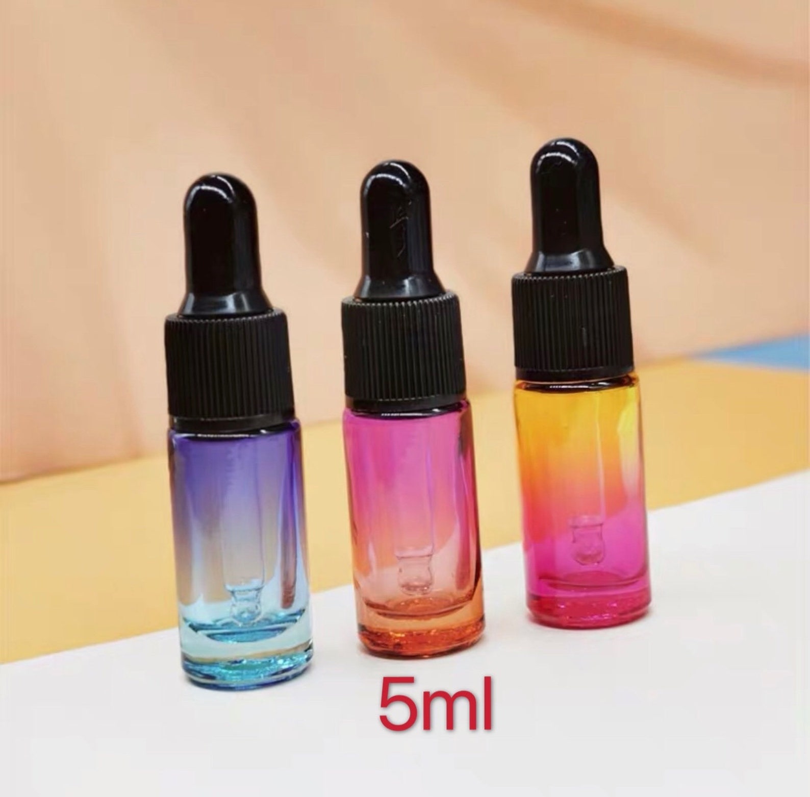 Gradient Color Essential Oil Bottles Glass Perfume Bottles - Etsy