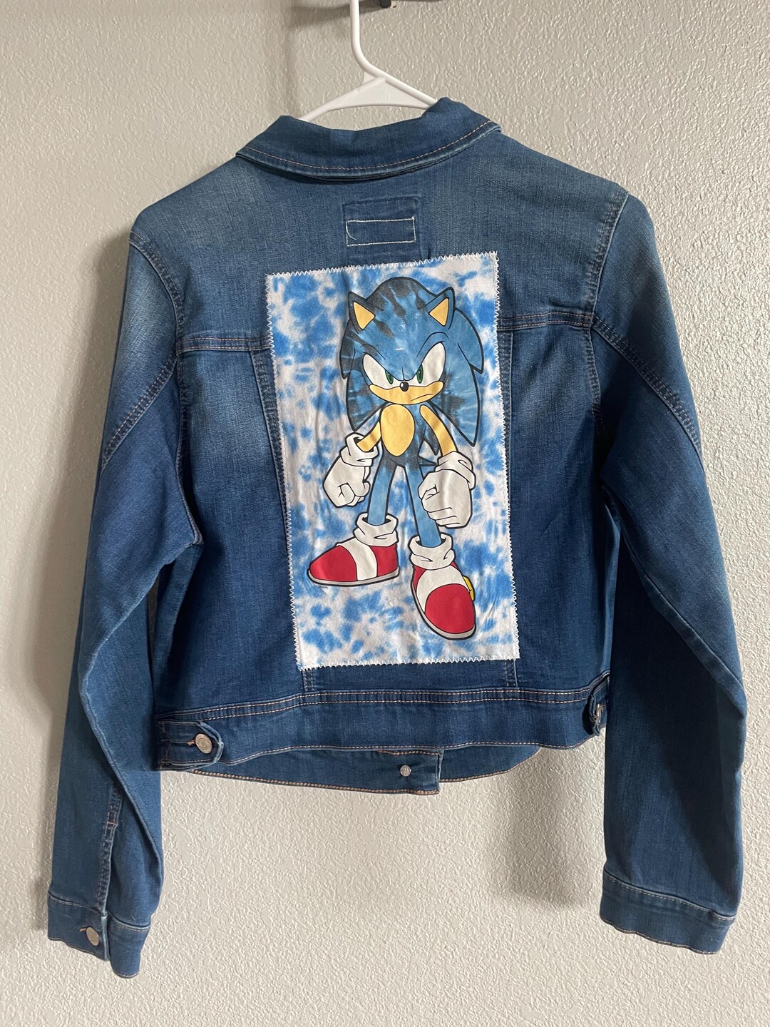 Sonic the Hedgehog Custom Jean Jacket - Etsy