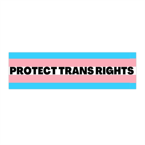 Trans Rights Bumper Sticker - Etsy