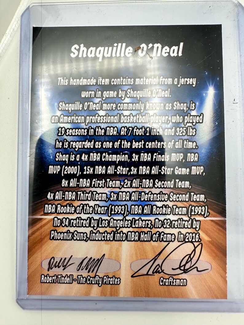 Shaquille O’neal Embed Ink Pen - Etsy