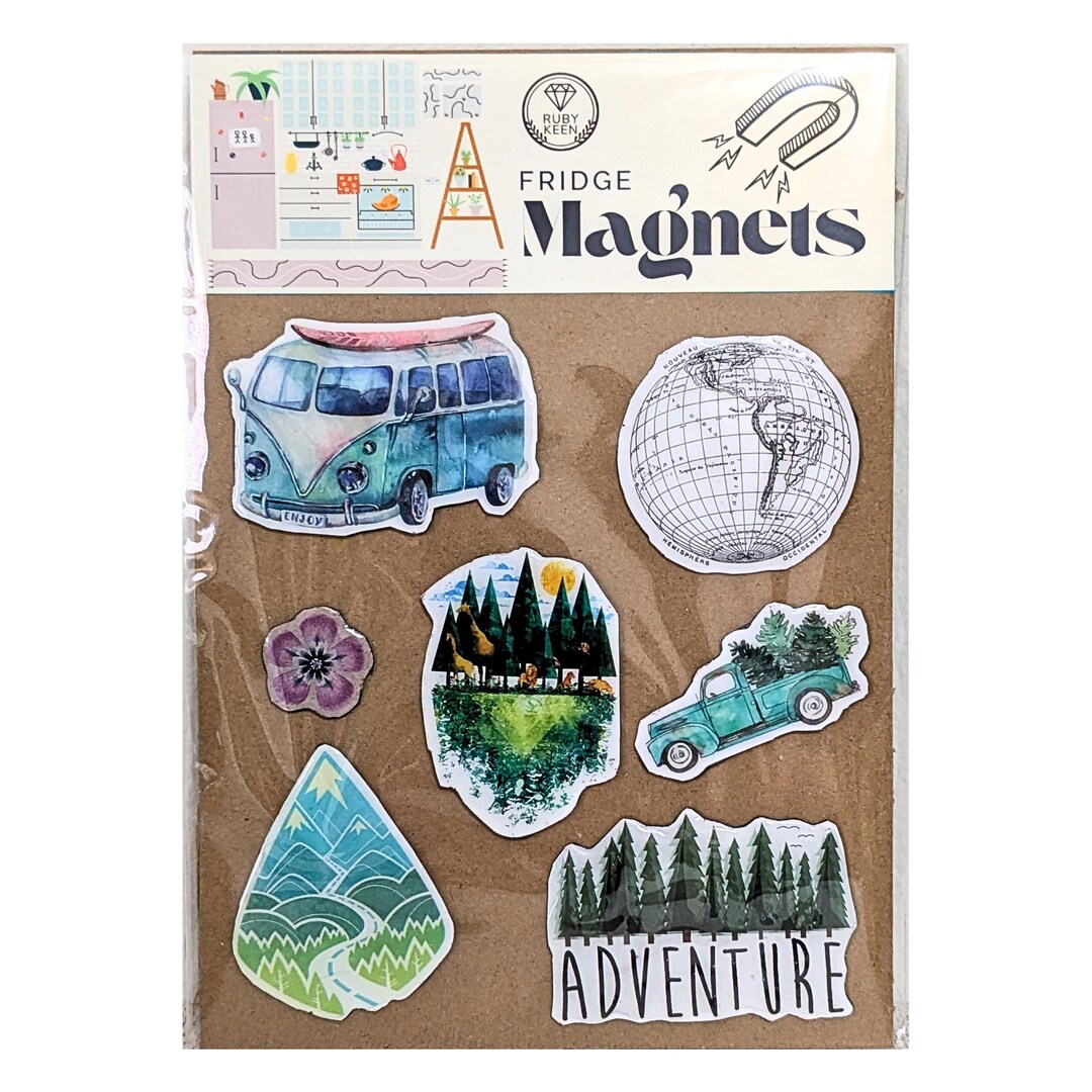 Travel Fridge Magnets – Road Trip Vacation Decor – Road Trip Kitchen ...