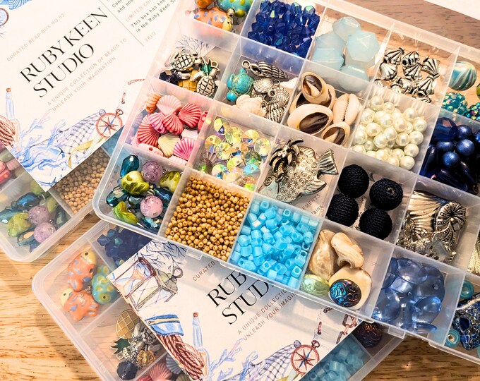 Nautical Treasures Bead Kit Curated Bead Collection for Jewelry ...