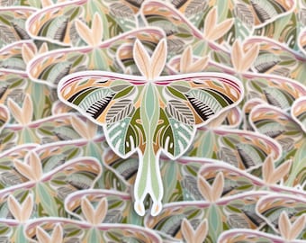 Luna Moth Sticker - Etsy