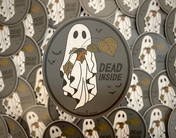 STICKER Dead Inside - Etsy