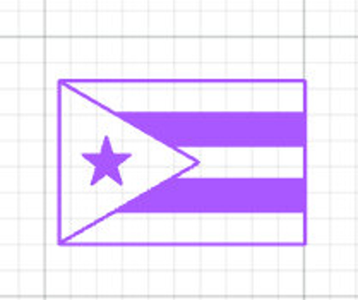 Puerto Rico Flag SVG & XCS File - Etsy