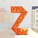 Z Low Poly Papercraft Letter Alphabet Z 3D 3D Lyric Gift - Etsy Canada