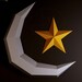 Crescent and Star DIY Ramadan , Moon Papercraft, SVG Eid Decor, Ramadan ...