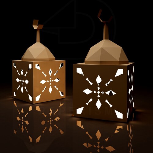 3D Mosque Model PRINTABLE Ramadan Decor Islamic Papercraft | Etsy