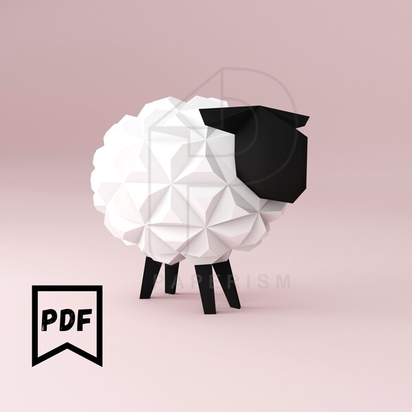 Sheep 3d Papercraft - Etsy