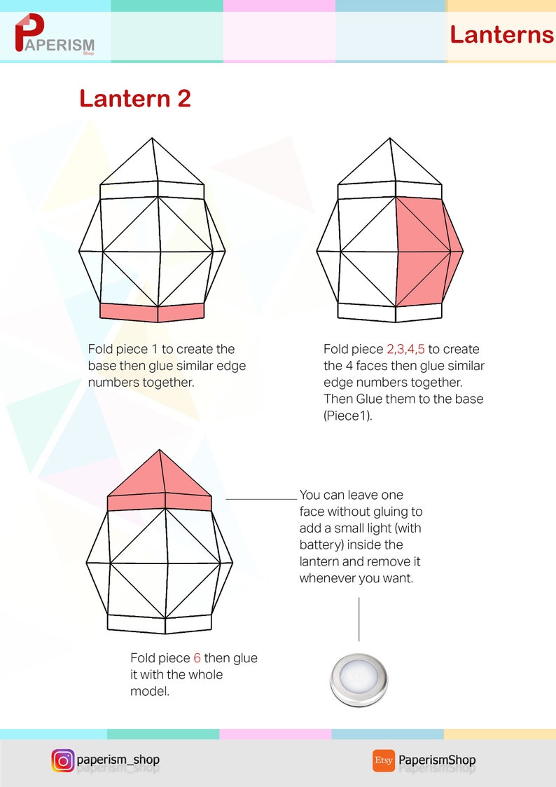 Ramadan Lantern Kit PRINTABLE Ramadan Decor Islamic Holiday - Etsy