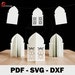 3D Hanging Mosque Papercraft, PRINTABLE Ramadan Decoration, SVG Paper ...