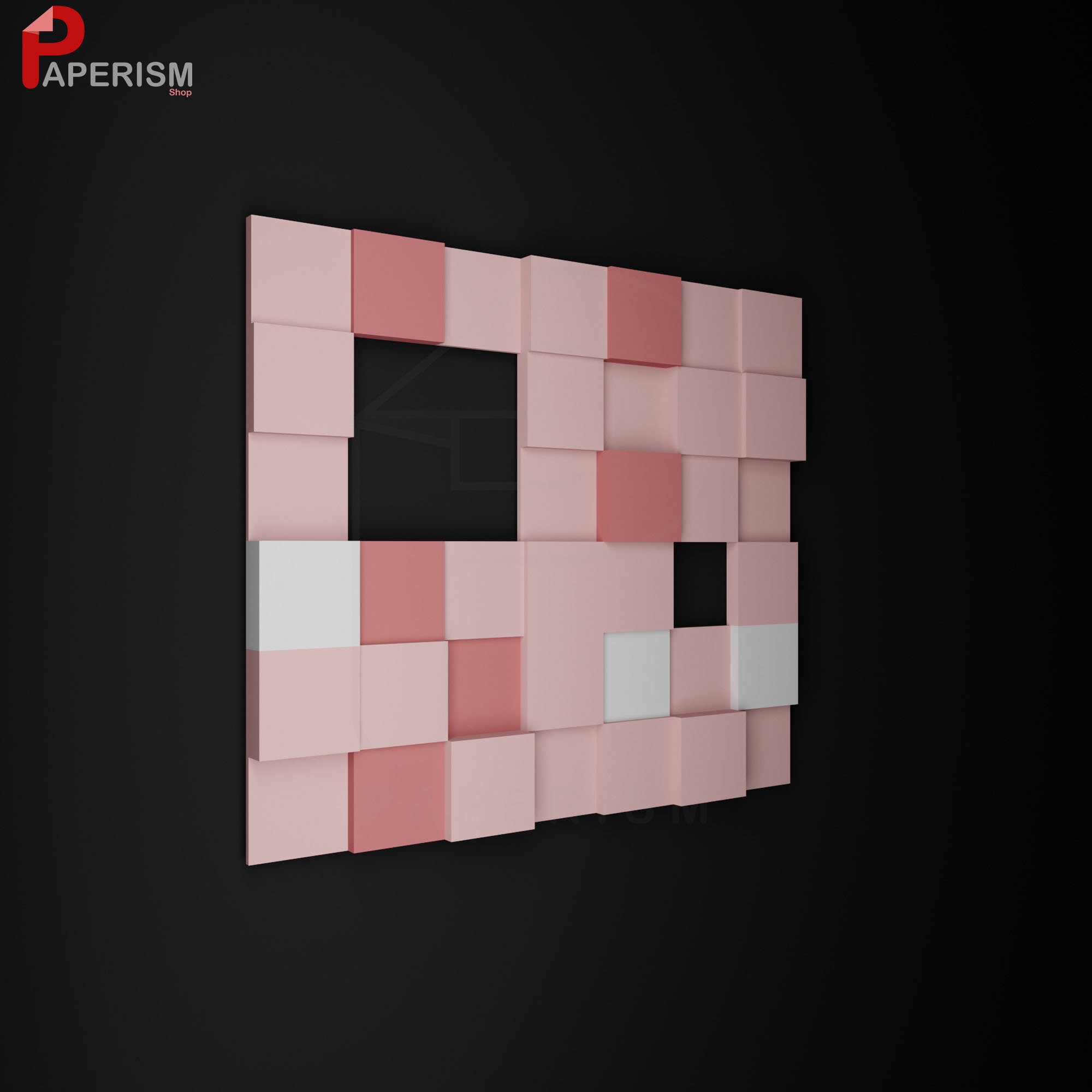 DIY Decorative 3d WALL PANELS, Module Paper Decor, Custom Wall Tile ...