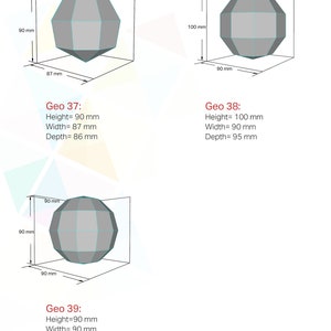 Nets of 3d Platonic Solid Set 6, DIY Polyhedron Models, Build 3d Shape ...
