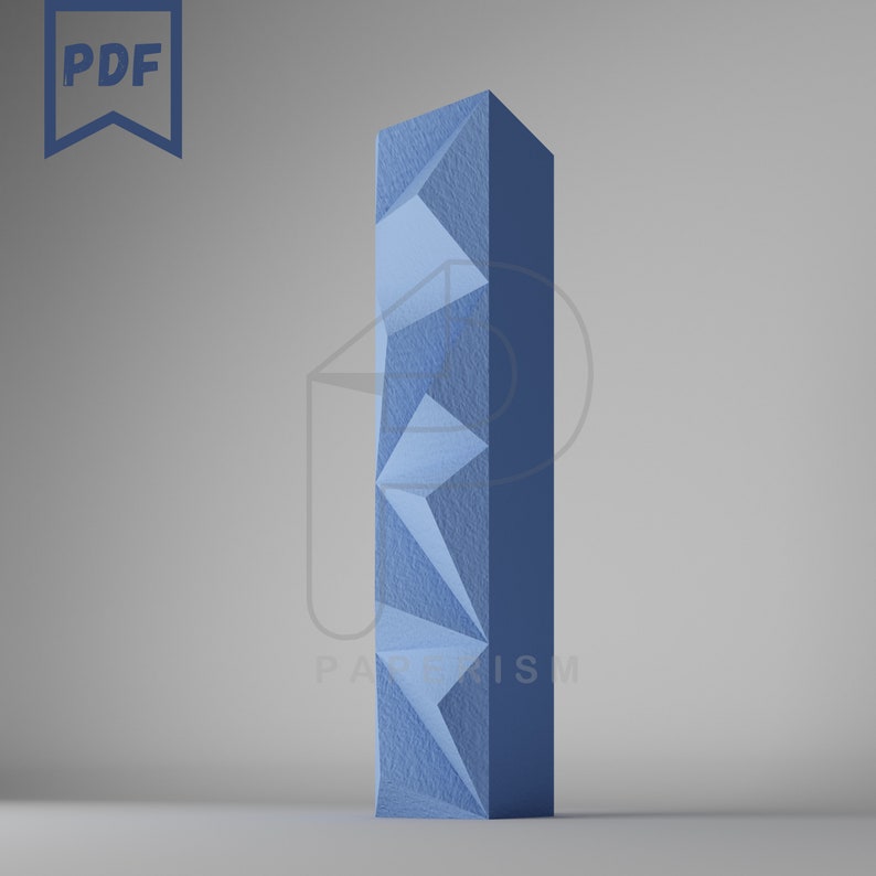 I Letter Low Poly Papercraft, Letter, Alphabet I 3D, 3D Lyric, Gift ...