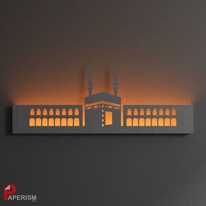 Mecca Printable DIY Cutout, Hajj Decor, Svg Kaaba Wall Decor Printable ...