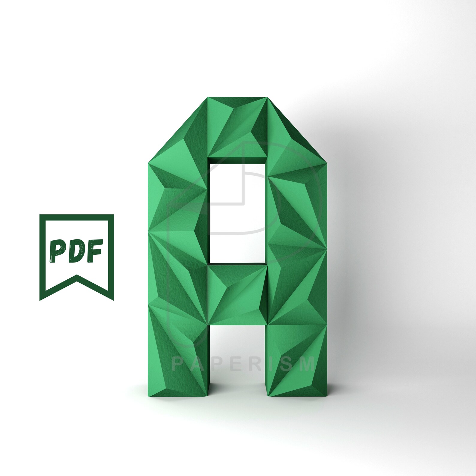 A Letter DIY Papercraft, 3d Paper Alphabet, Classroom Alphabet Decor ...