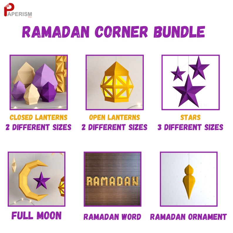 Ramadan Corner Bundle, PRINTABLE Ramadan Decor, Classroom Ramadan ...