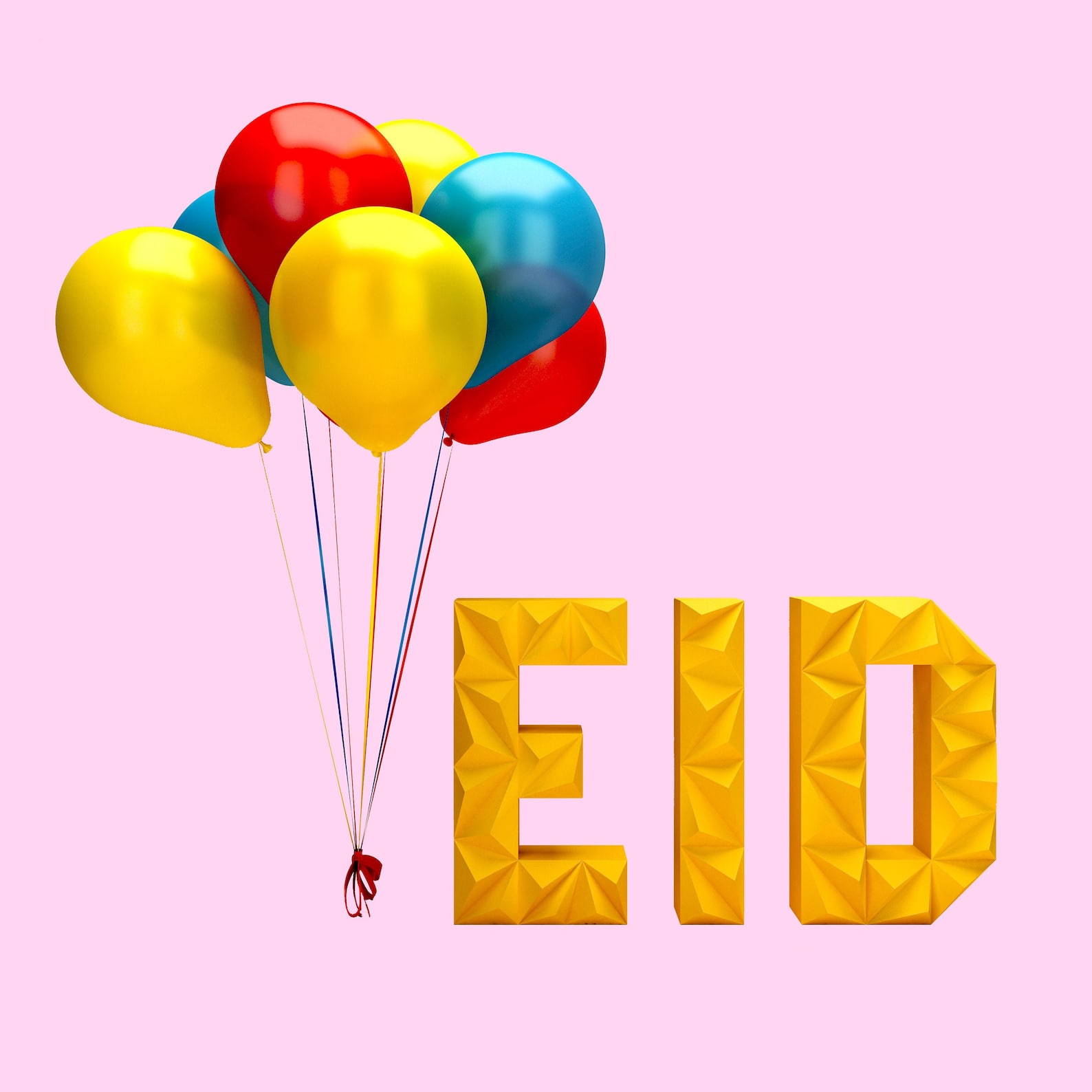 Eid DIY Freestanding Sign, Eid Word Decor, Pdf Template Papercraft ...