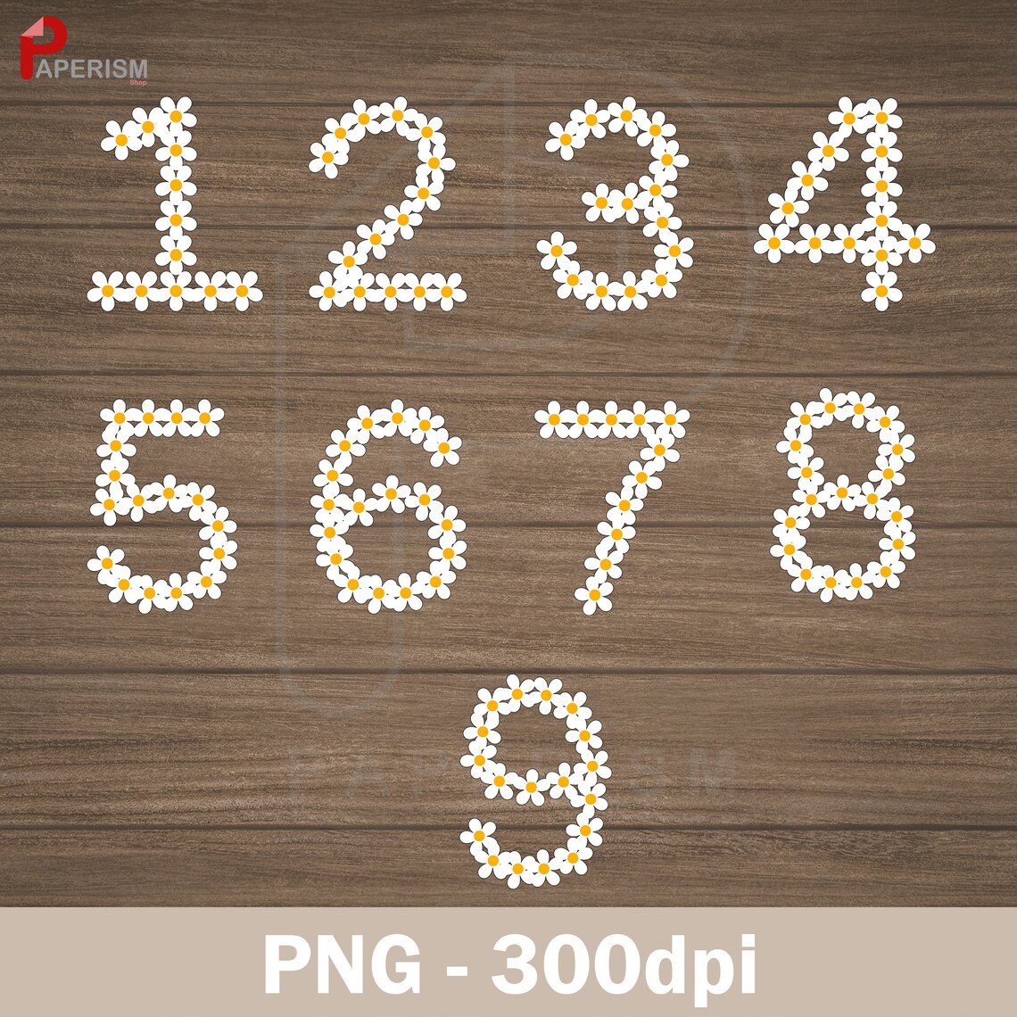 Floral Letters PNG Alphabet Bundle, Daisy Alpha Pack, Clipart Daisy ...