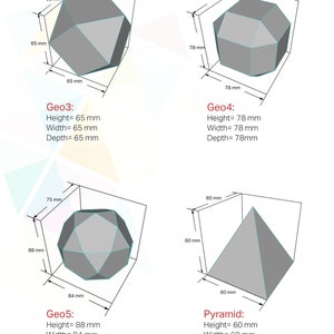 Basic Shapes Nets Papercrafts, 3d Platonic Solid Set 1, DIY Polyhedron ...
