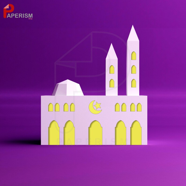 Design Your Mosque, Mosque Craft for Kids, PRINTABLE Ramadan Crafts ...