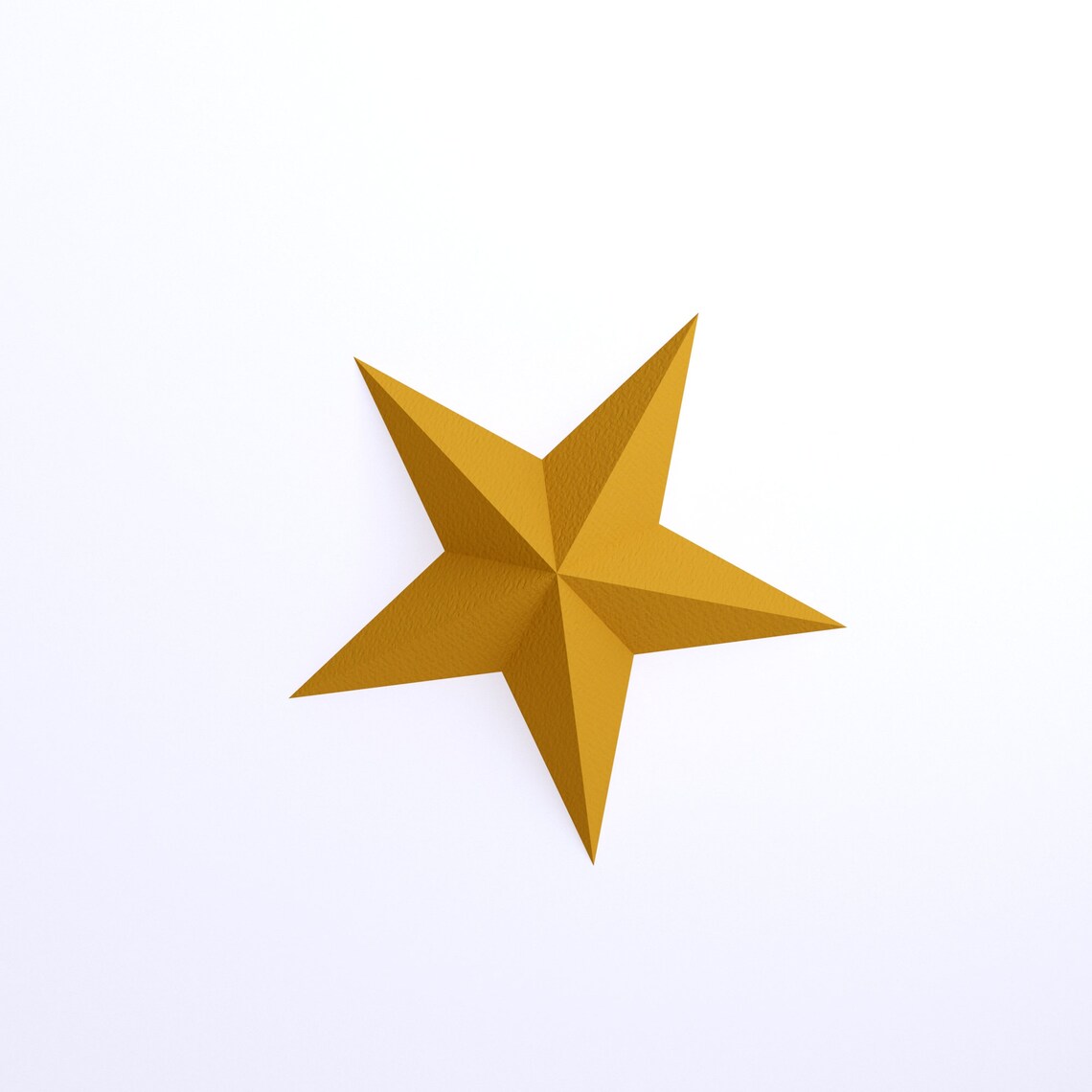 6 Stars Pdf Printable Template Low Poly Holiday Decoration | Etsy