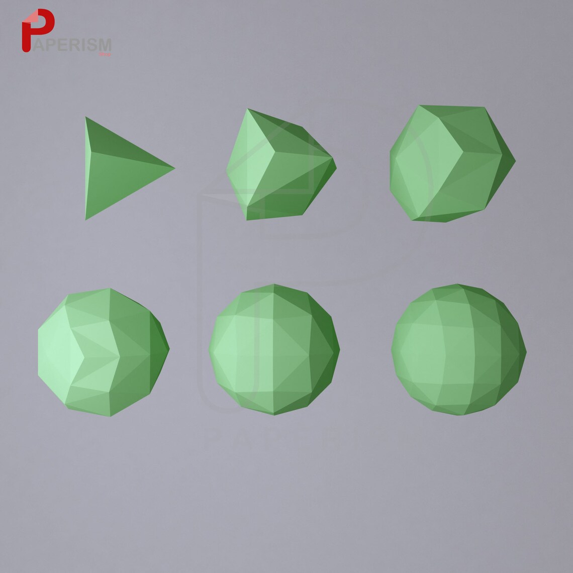 Uniform Polyhedron Geometry, 3d Platonic Solid Set 5, DIY Polyhedron ...