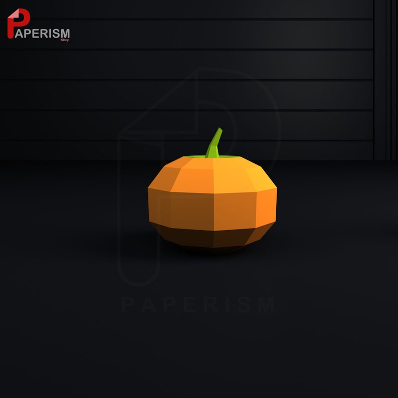Papercraft Pumpkin Lantern , Pdf Printable Template, Fall Pumpkin Craft ...