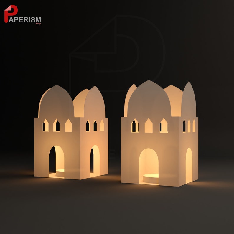 Mini Mosque Lantren PRINTABLE Ramadan Decor Islamic Decor - Etsy