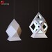 Fall Paper Lantern, Geometric Papercraft Lantern, 3d Hanging Light ...