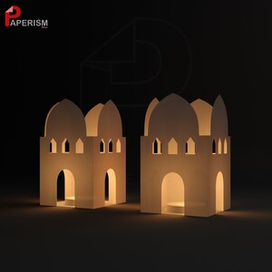 Mini Mosque Lantren, PRINTABLE Ramadan Decor, Islamic Decor, Windlight ...