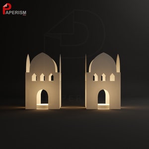 Mini Mosque Lantren, PRINTABLE Ramadan Decor, Islamic Decor, Windlight ...
