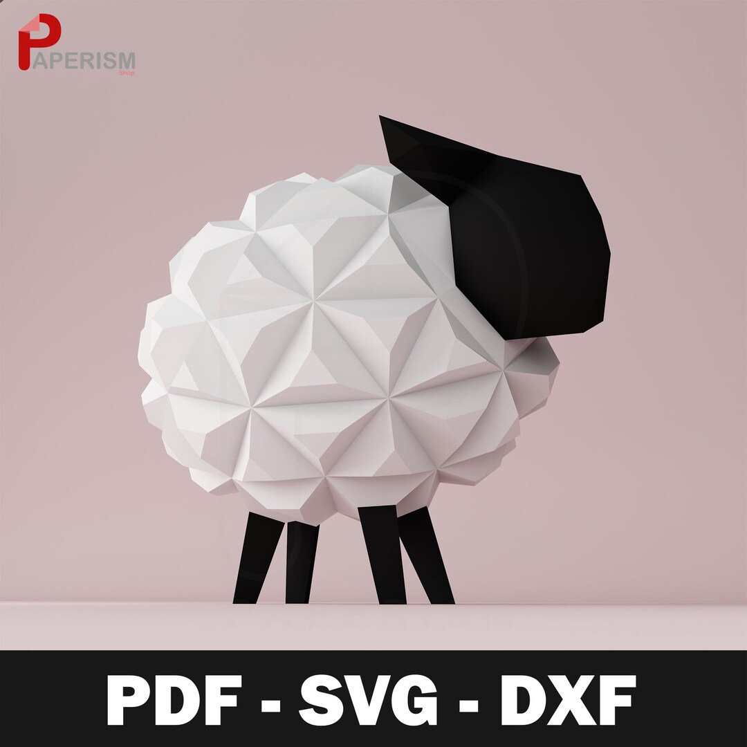 3d Baby Sheep Papercraft Low Poly, SVG Lamb Decor, Sheep Eid Decoration ...