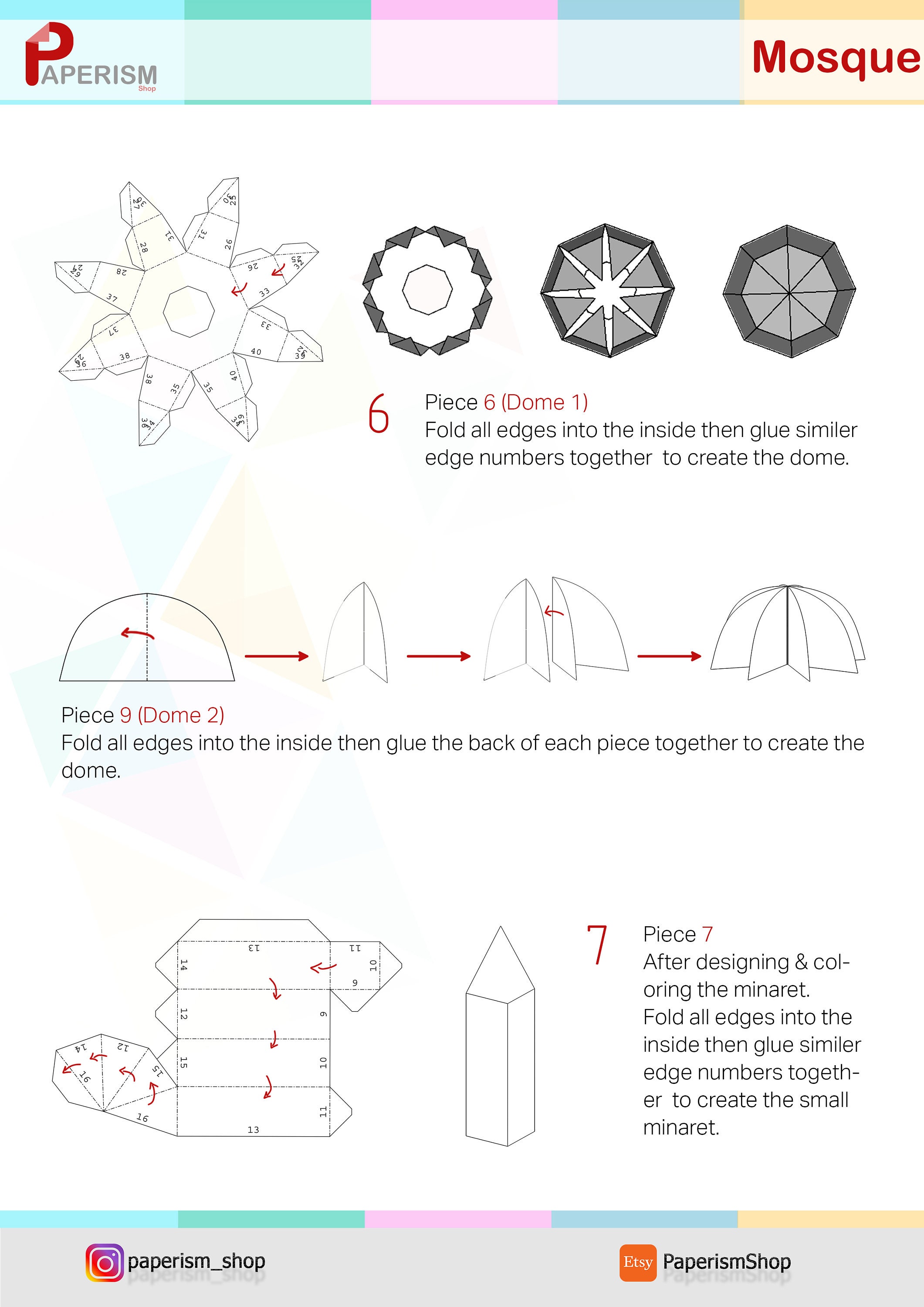 Design Your Mosque Mosque Craft for Kids PRINTABLE Hajj - Etsy